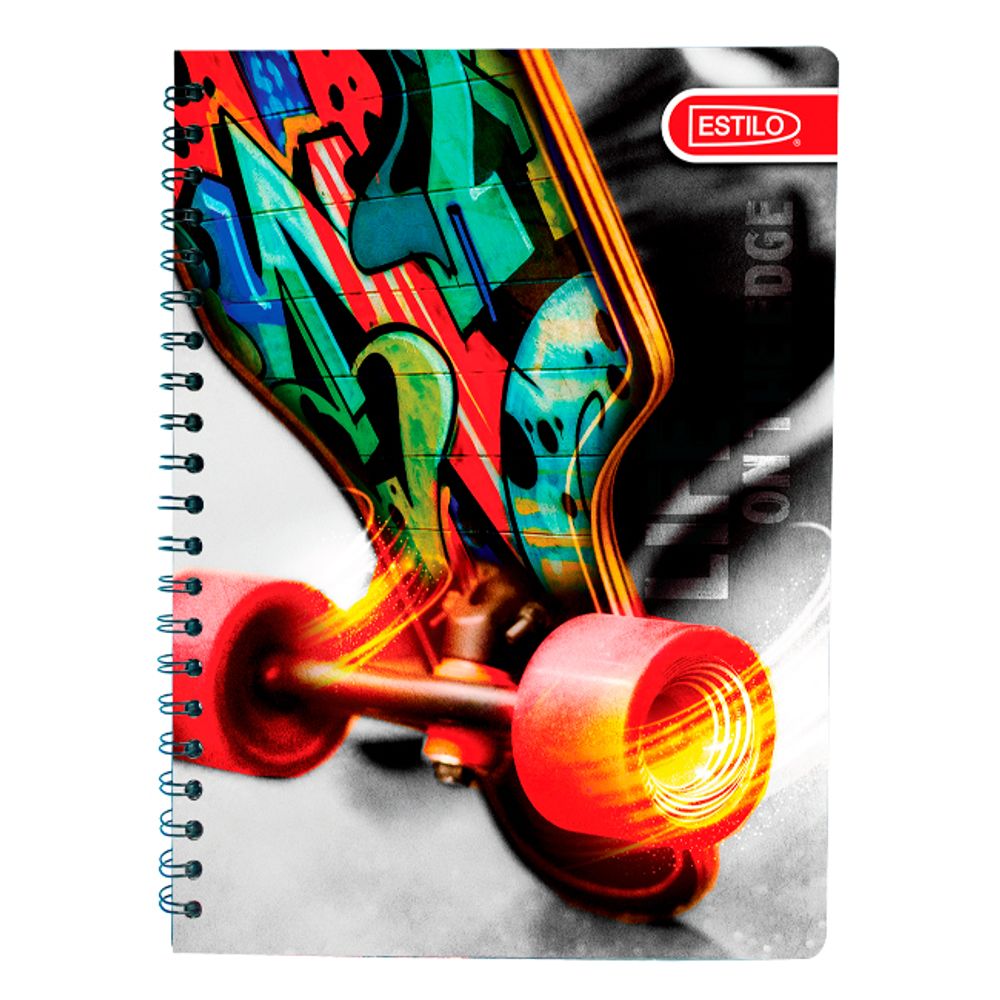 Cuaderno Espiral Universitario Estilo de 2 Líneas 100 Hojas - polipapel
