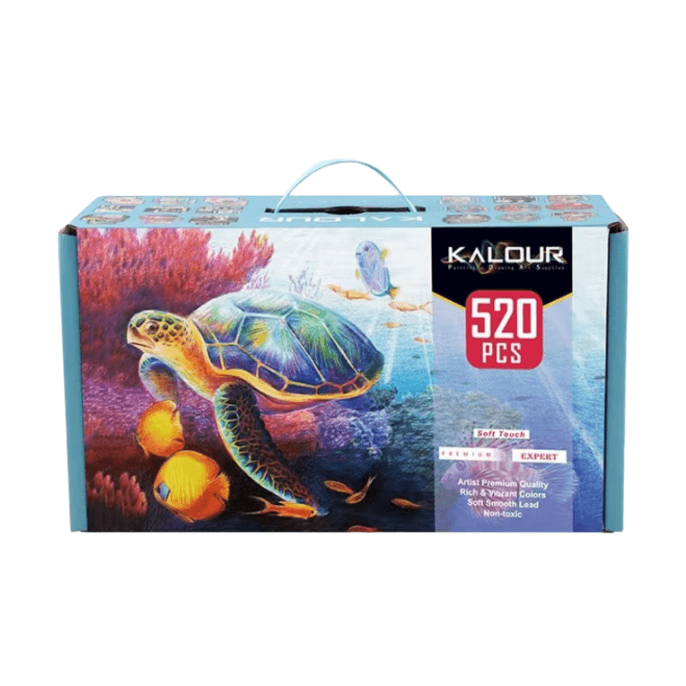 Lápices 520 Colores Artísticos Kalour Caja con Manigueta Soft Touch ...